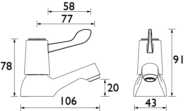 Lever Basin Taps With Ceramic Disc Valves | Taps | Bristan
