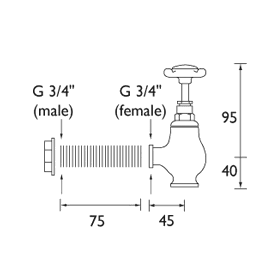 1901 Globe Taps Gold | Bathroom Taps | Bristan
