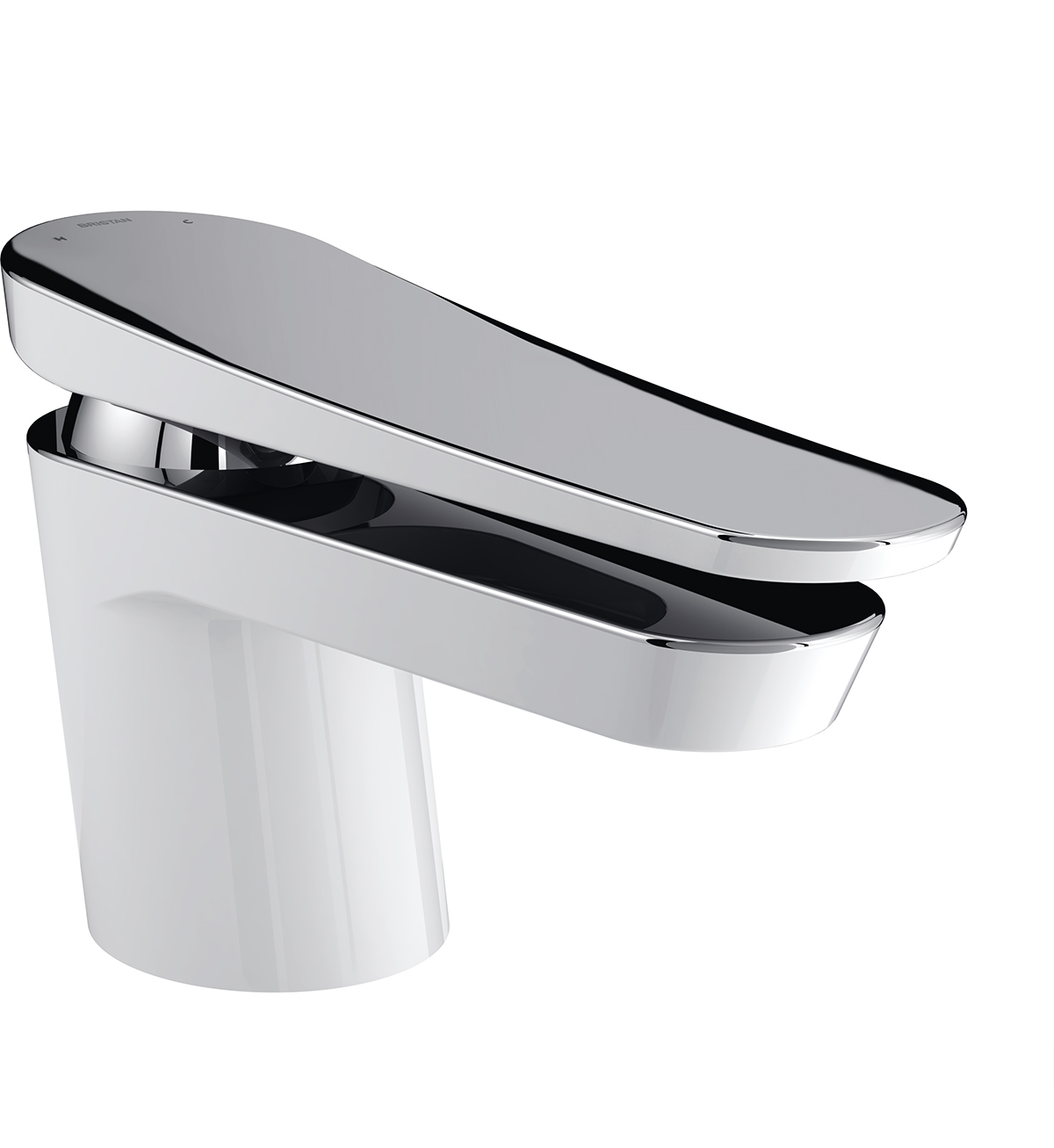 Claret 1 Hole Bath Filler White | Bathroom Taps | Bristan
