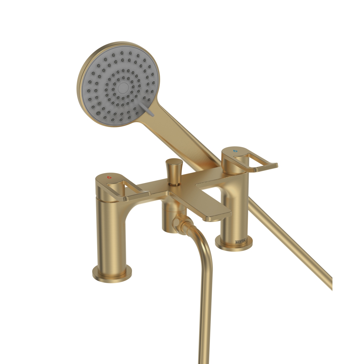 Saffron Bath Shower Mixer Brushed Brass | Bathroom Taps | Bristan