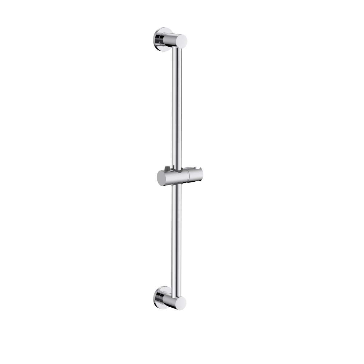 Round Riser Rail with Fixed Position Brackets Chrome | Shower ...